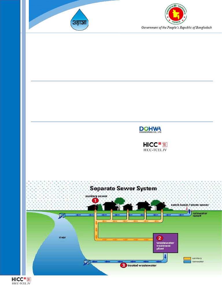 Dhaka Sewer Network Design Review | PDF | Sewage Treatment | Sanitary Sewer