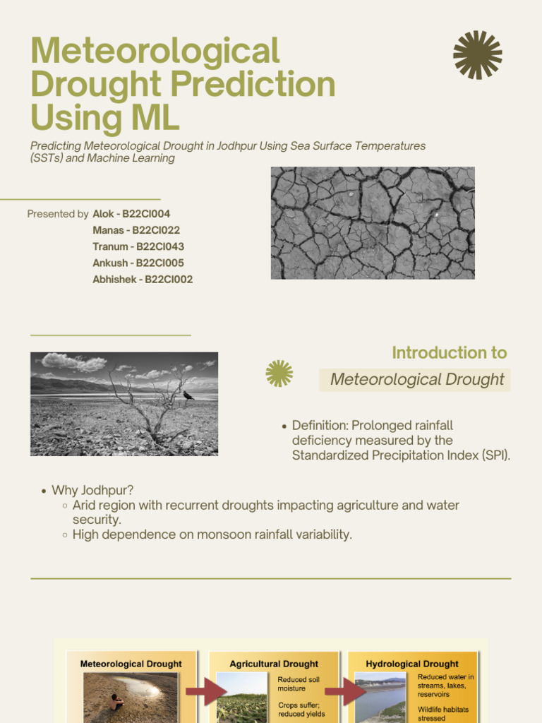 Drought Prediction Using SST | PDF | Sea Surface Temperature | Monsoon