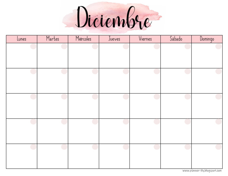 Calendario Mensual | PDF