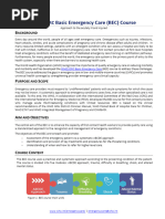 Basic Emergency Care Course Syllabus | PDF | Learning | World Health ...