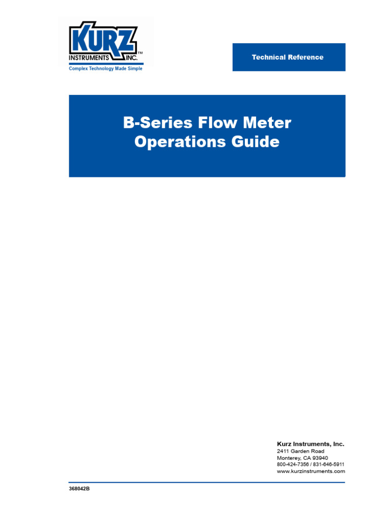 User Guide 534FTB in Line Flow Meter | PDF | Menu (Computing) | Usb