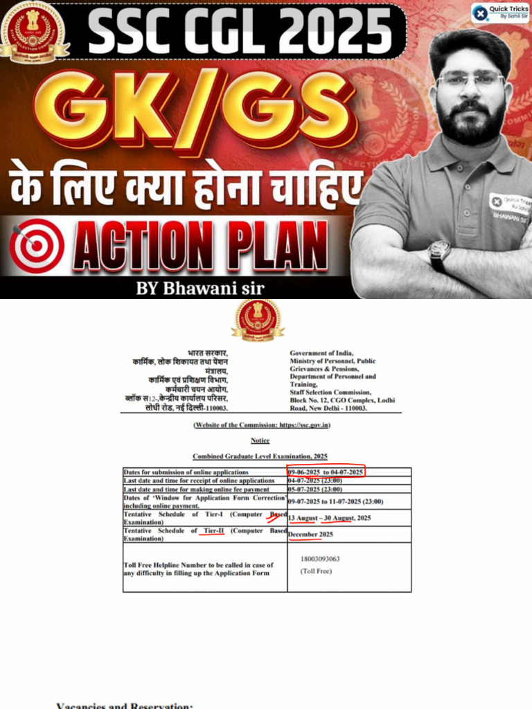 CGL GK Strategy Notes | PDF