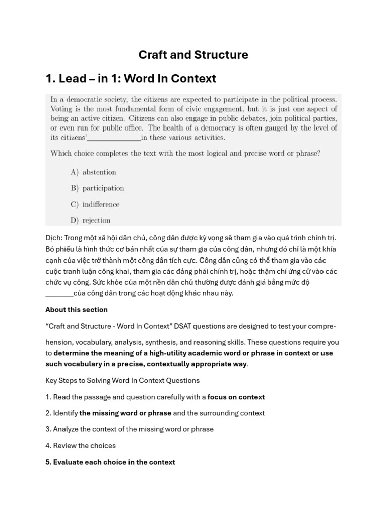 Craft and Structure | PDF