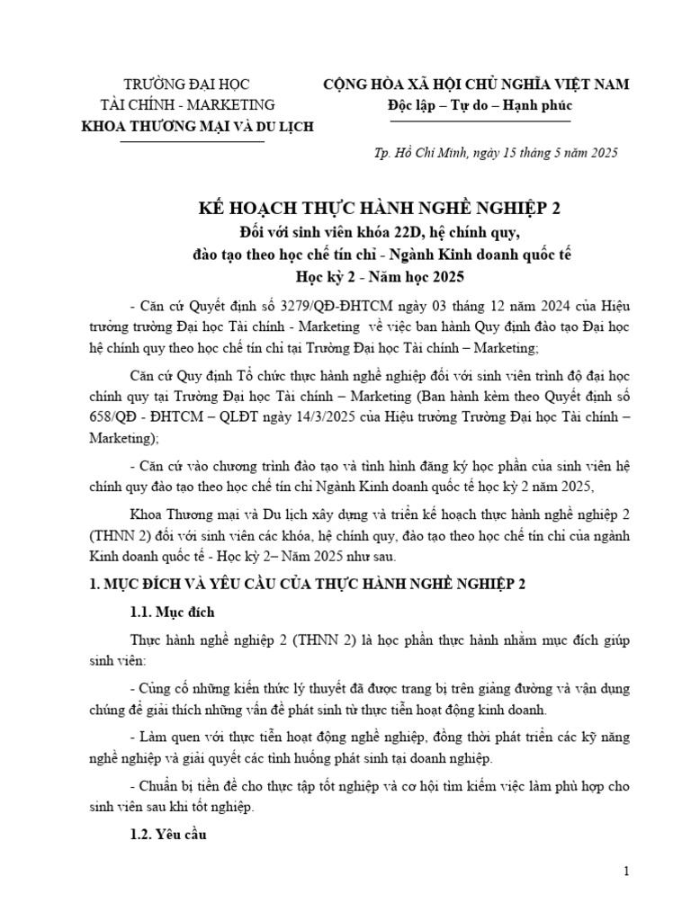 20046hinh Quy KE HOACH THNN 2 HOC KY 2 2025 KDQT | PDF