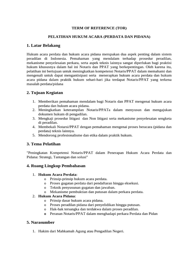 Pelatihan Hukum Acara untuk Notaris/PPAT | PDF