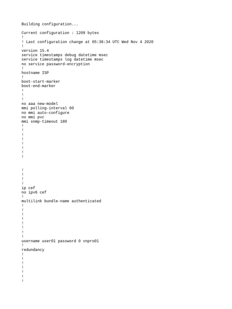 04 - WAN - LAB 10 - PPPoE - ISP Server | PDF