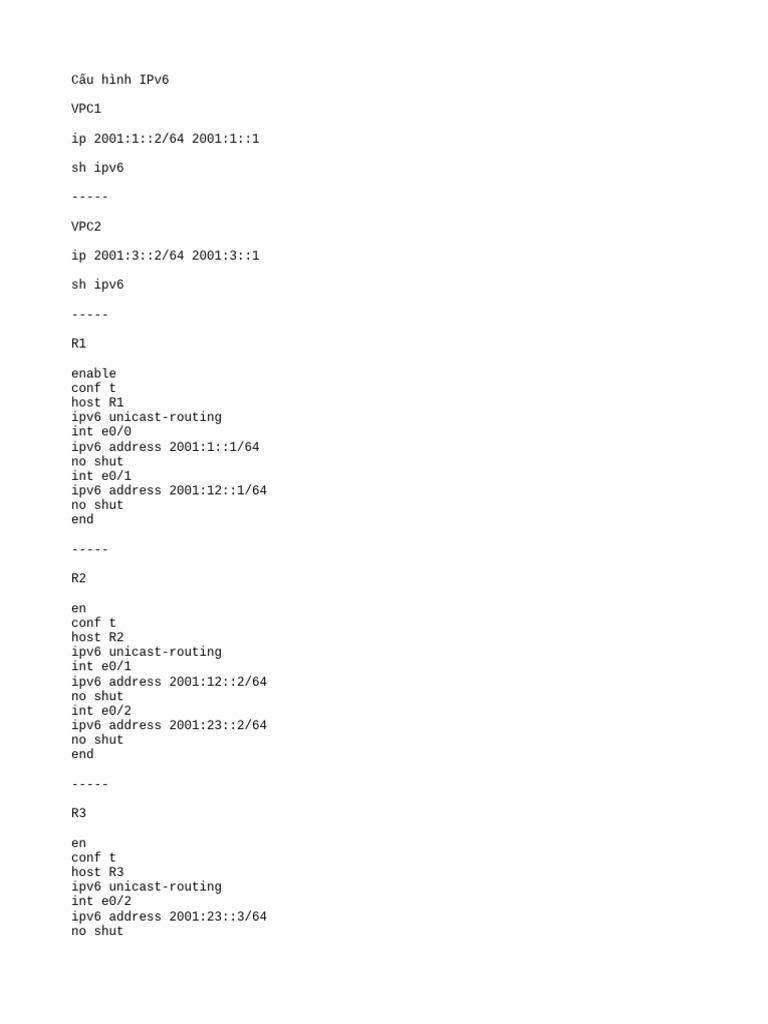 06 - IPv6 - LAB 20 - IPv6 OSPF | PDF