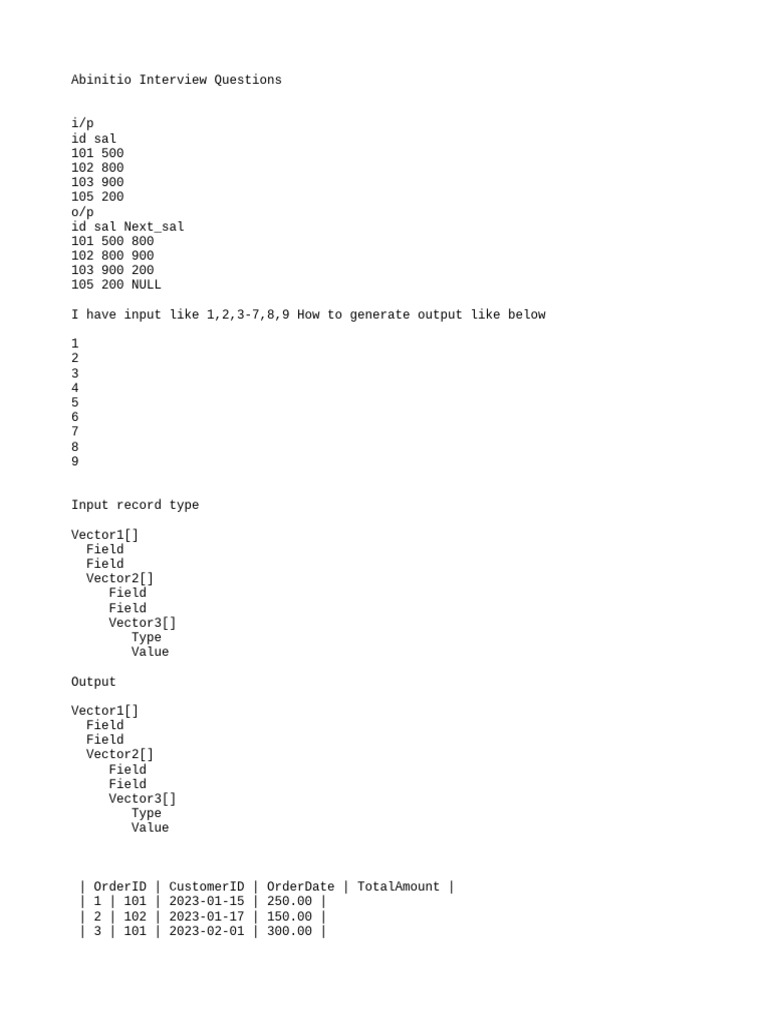 Abi Interview Questions | PDF