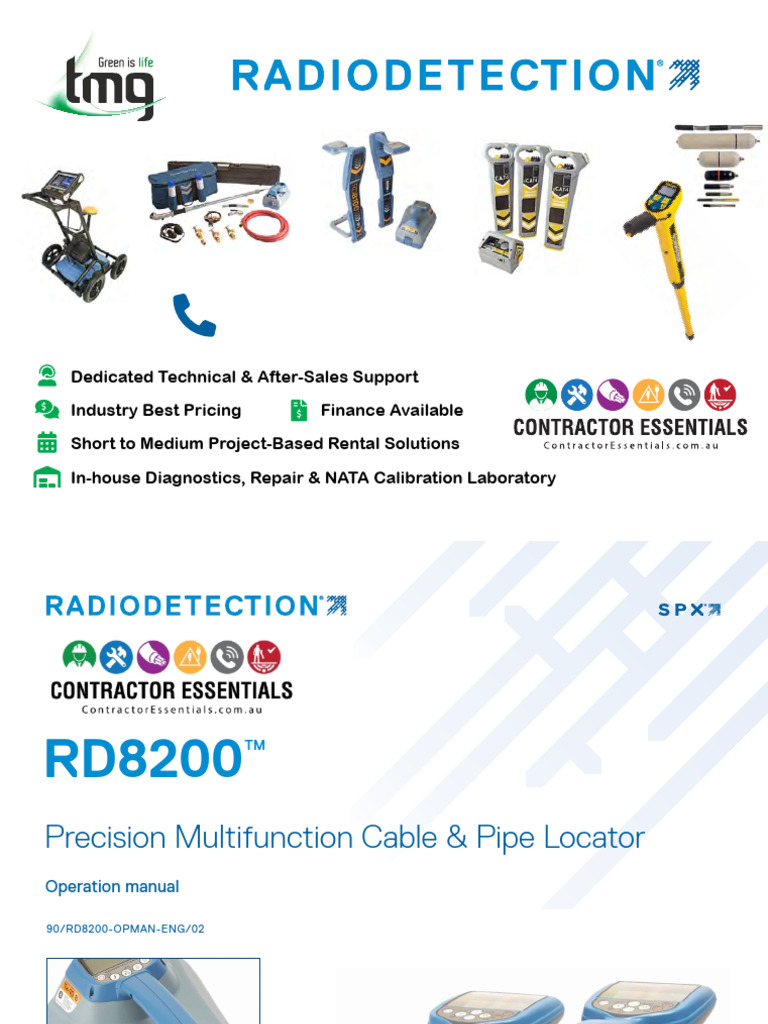 RD8200 Operation Manual | PDF | Transmitter | Bluetooth