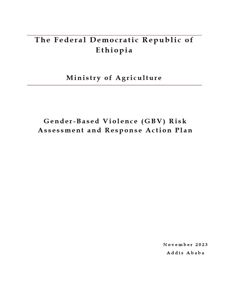 Final GBV Risk Assessment and Action Plan RLLP II P174385 Nov 2023 ...