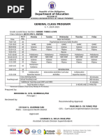 Class Program Sample 2025 2026 | PDF