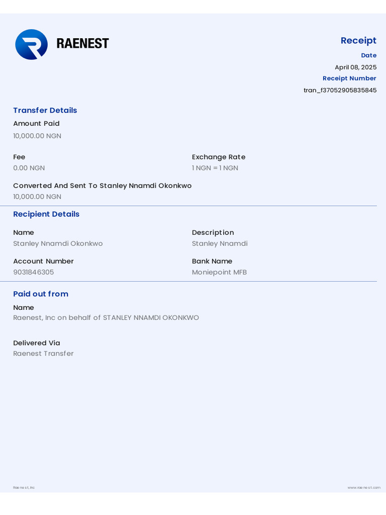 Transaction Detail | PDF