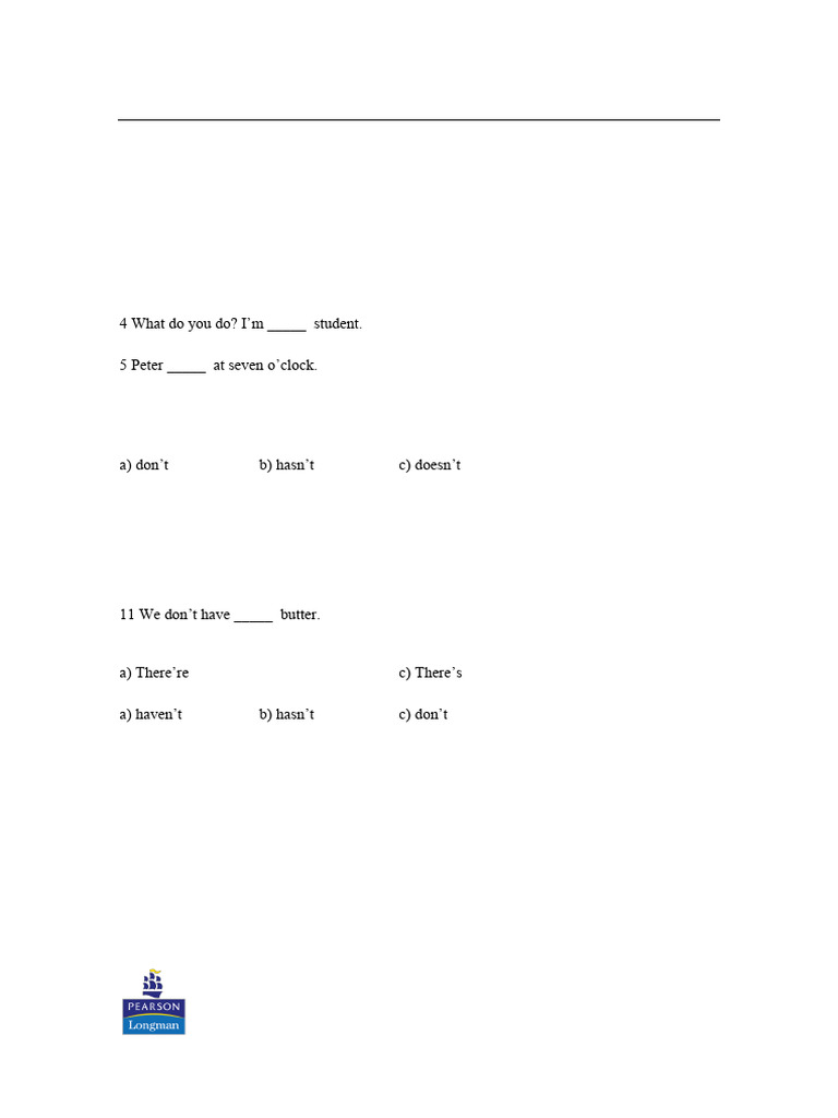 Total English Placement Test Guide | PDF