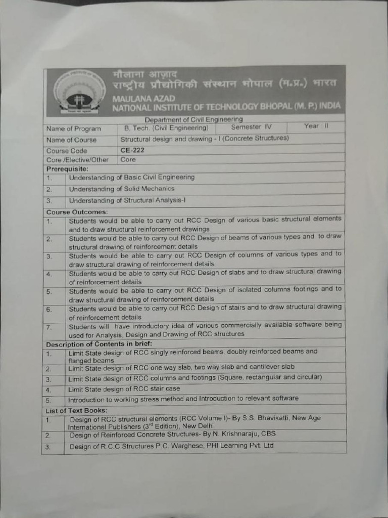Syllabus & Lecture Plan SDD-1 | PDF