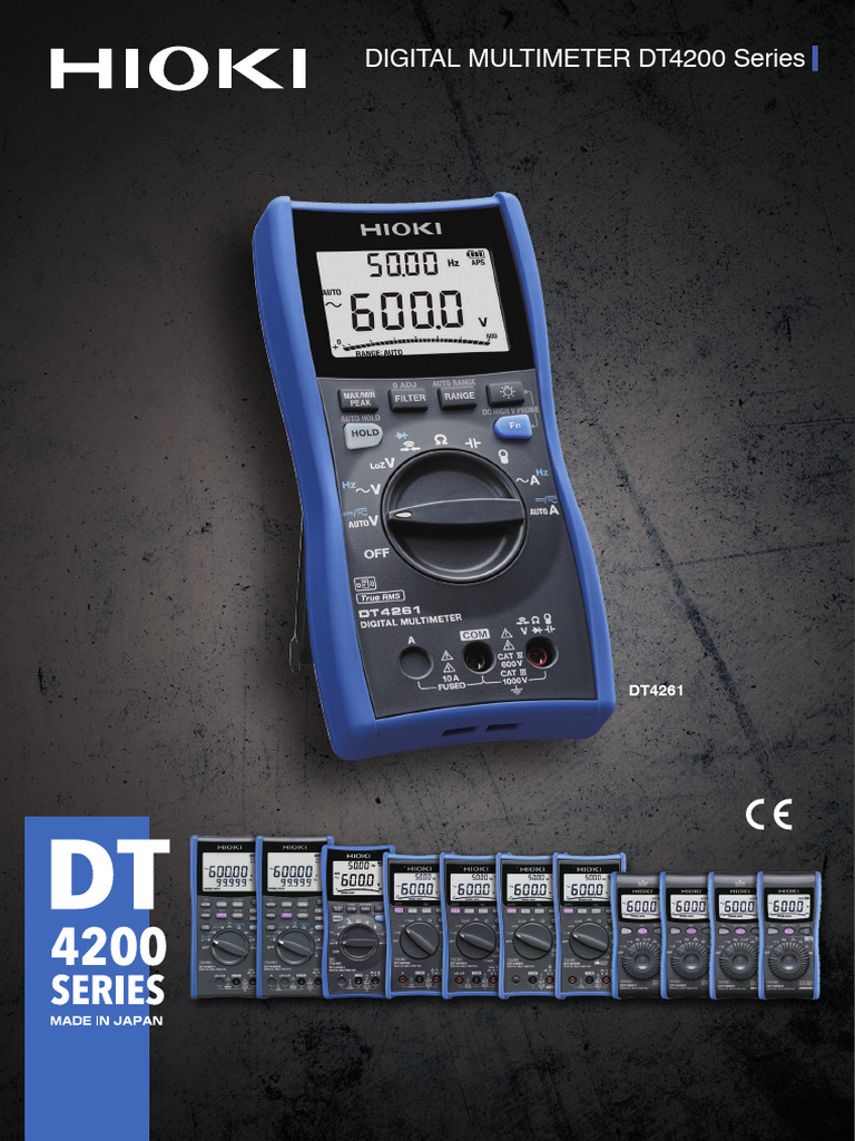 1.2 1.3 HIOKI DT4282 DT4261 | PDF | Power Inverter | Diode