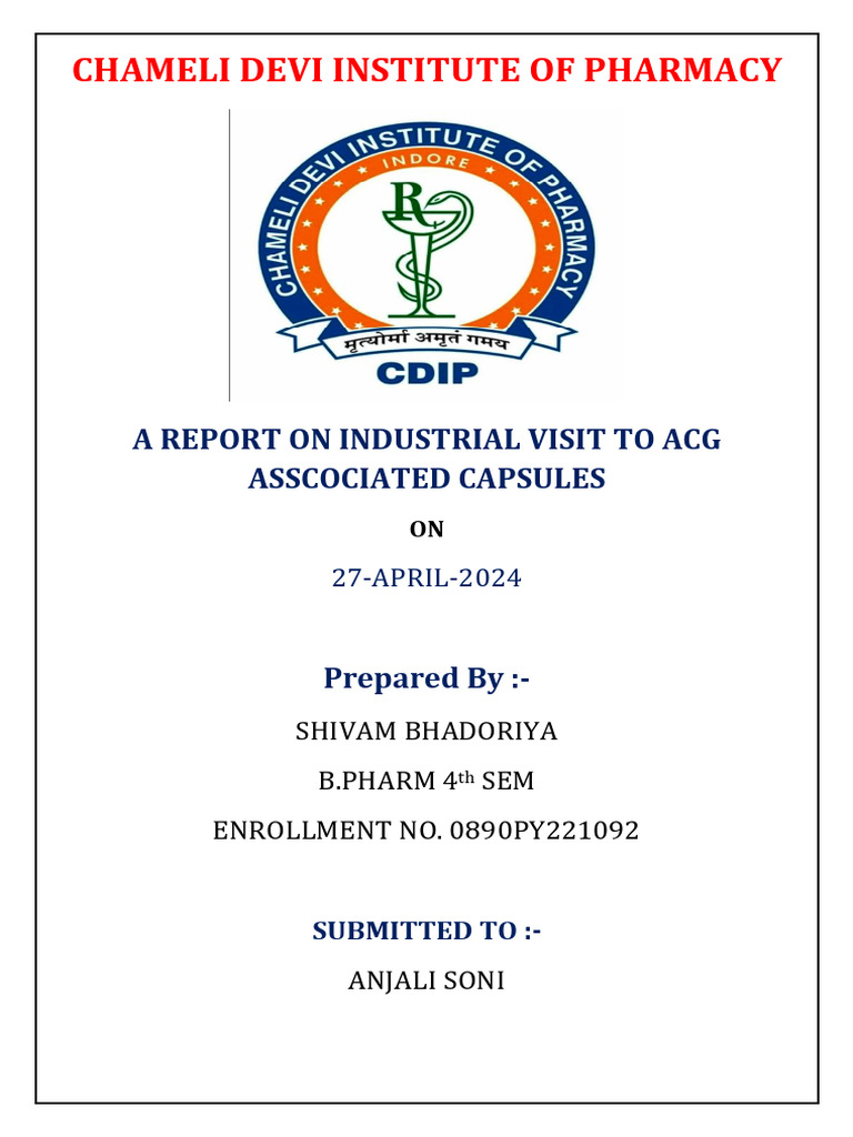 Chameli Devi Institute of Pharmacy 1 | PDF