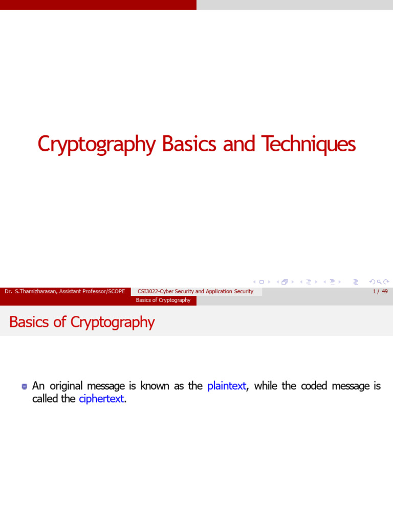 5-Module3 Cyrptography basics and Techniques-23-08-2022 | PDF | Cryptography | Key (Cryptography)