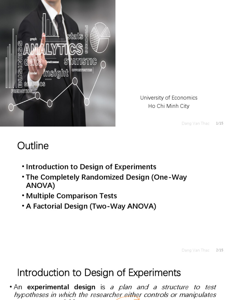 ANOVA So Sánh Mean 3 Tổng Thể Trở Lên | PDF | Analysis Of Variance | Experiment