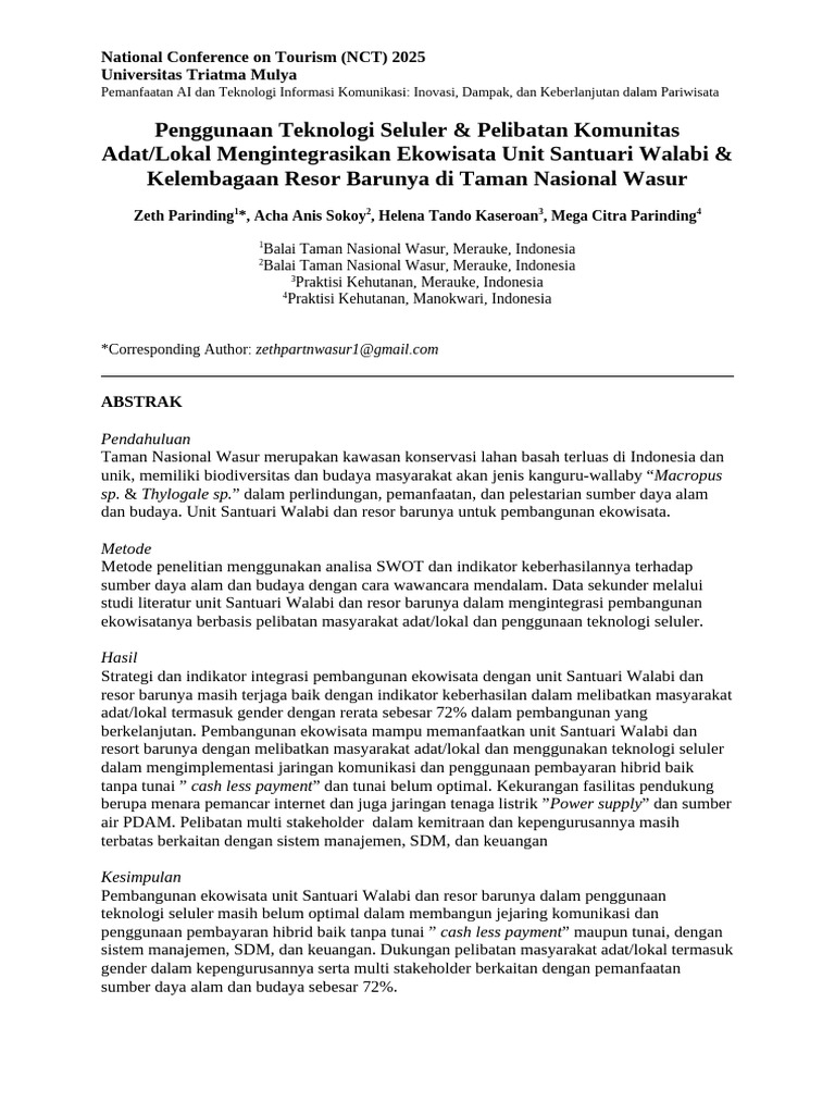 Zeth-Parinding_Penggunaan-TS&KAL-di-TN_Wasur-1 | PDF