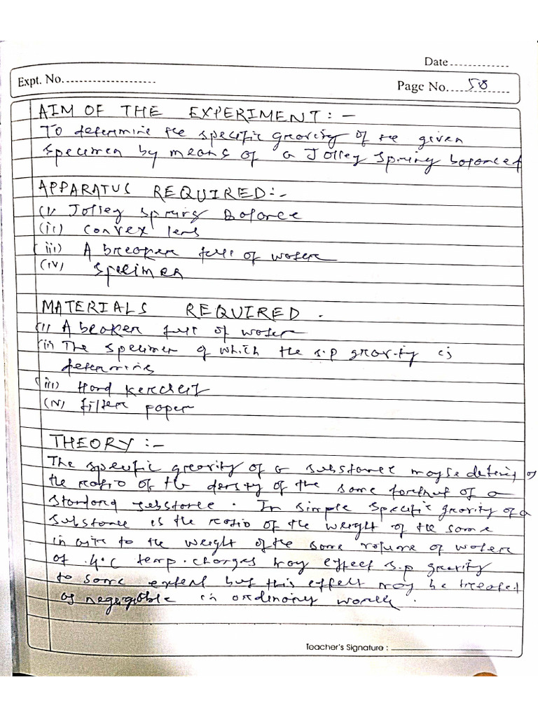 Specific Gravity | PDF