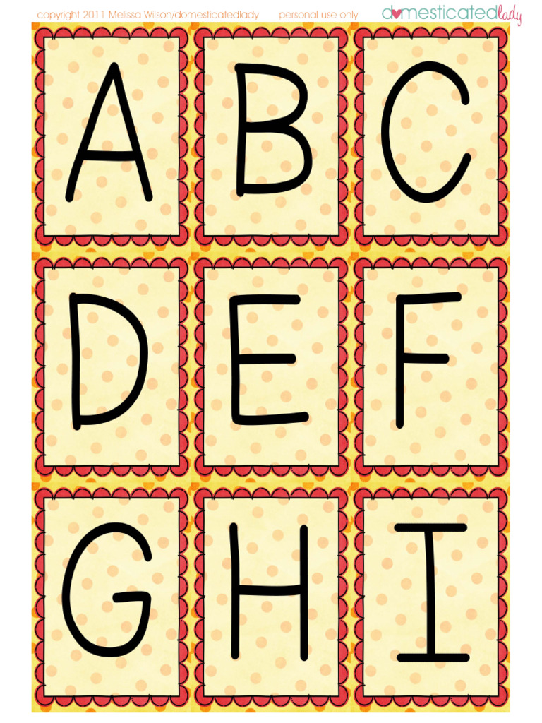 Alphabet Cards | PDF