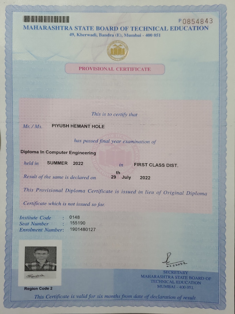 Diploma Provisional | PDF