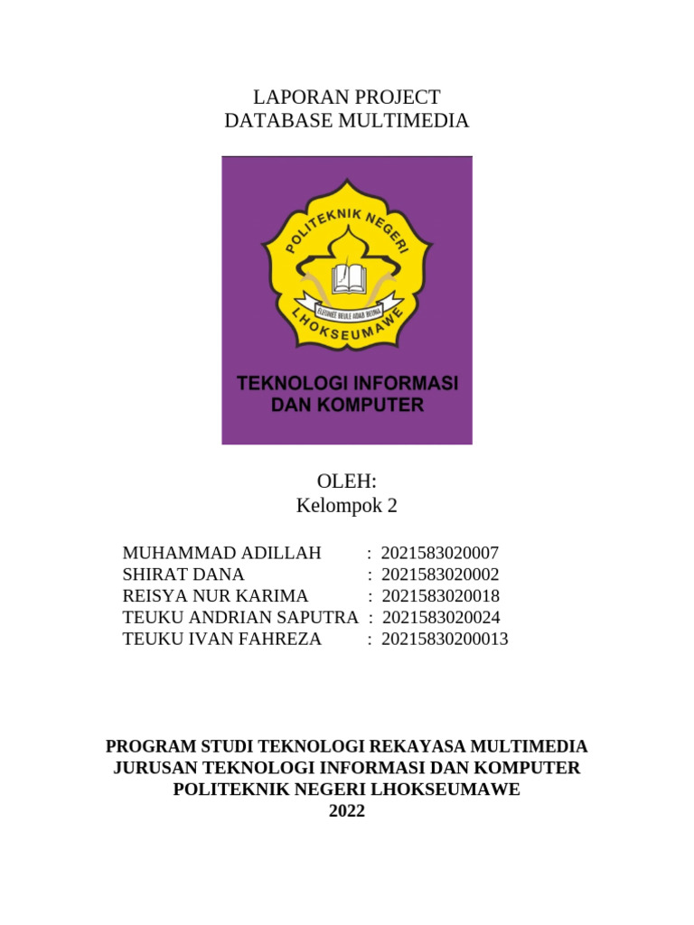 Laporan Project Database | PDF