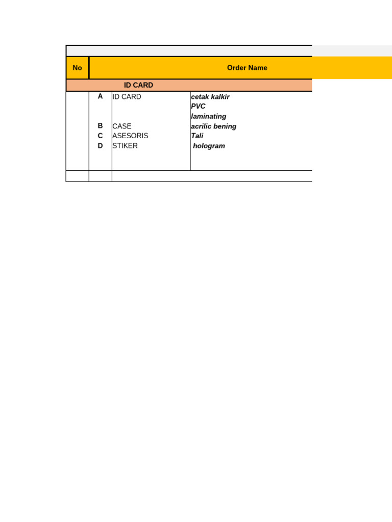 Quotation Id Card 2022 | PDF
