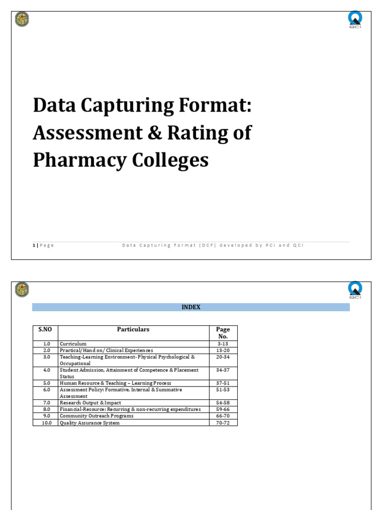Pharmacy Colleges Assessment Format | PDF | Pharmacy | Simulation