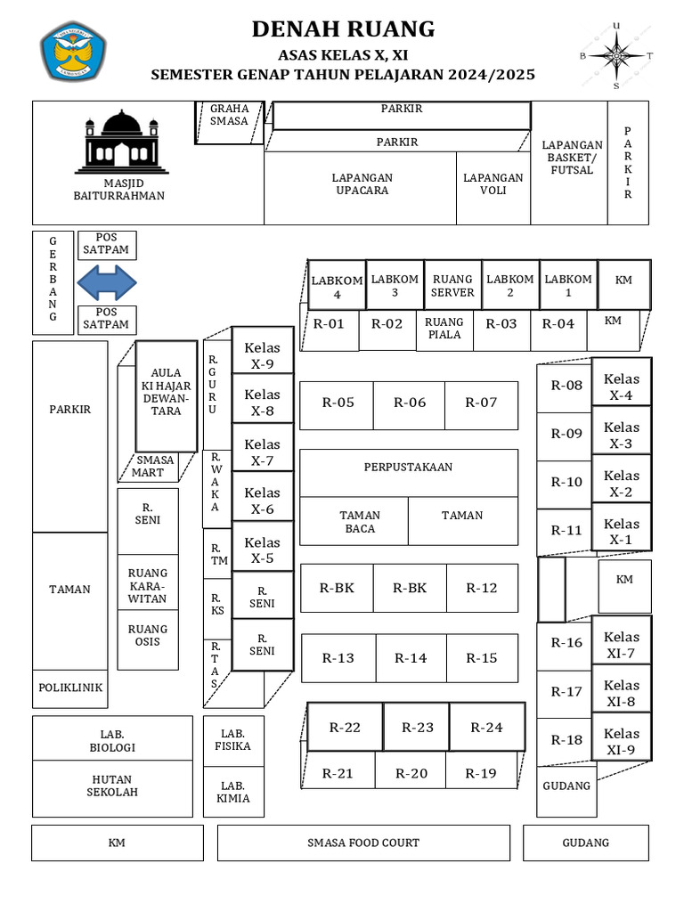 Denah Gedung Sekolah 2 Lantai | PDF