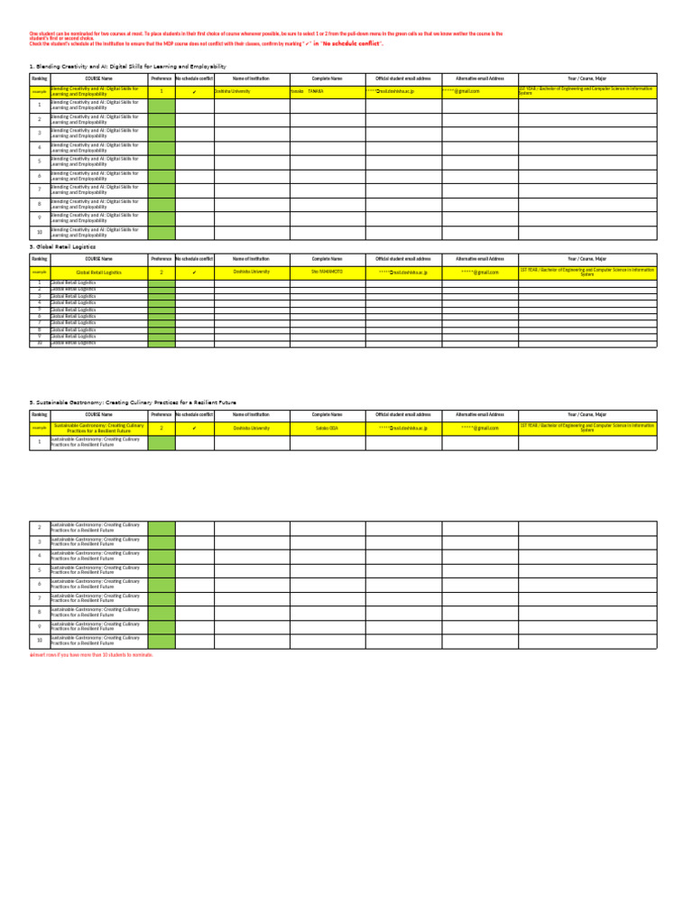 MDP Summer 2025-Nomination Form | PDF | Engineering | Business