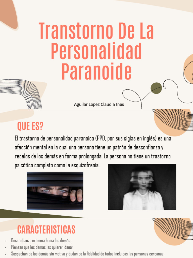 Trastorno de Personalidad Paranoide: Síntomas y Tratamiento | PDF ...