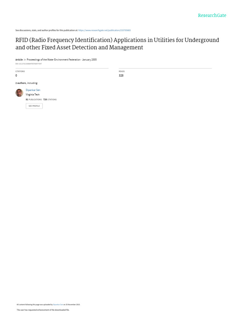 05 - RFID (Radio Frequency Identification) Applications in Utilities ...