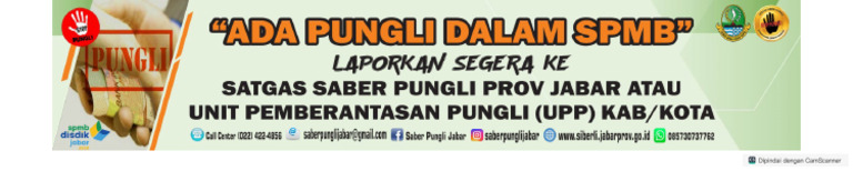 Spanduk Pungli SPMB - 2025 | PDF