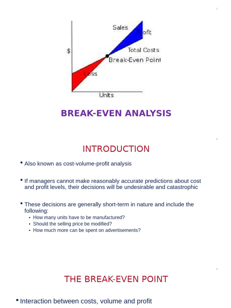 Breakeven - Explanation | PDF | Marketing | Economies