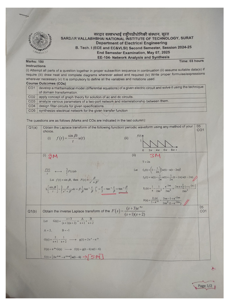 End Sem Solution NAS | PDF
