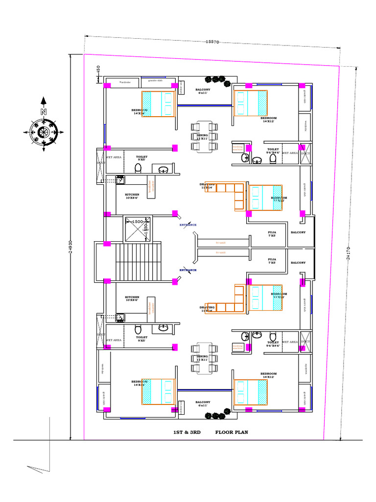 Sajal Ghosh - ASCL - Agartala Flat - 1st & 3rd Floor-3bhk | PDF | Home