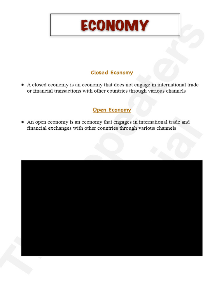 Open Economy (English) ..It Is For Clearing Basics of Eco | PDF ...