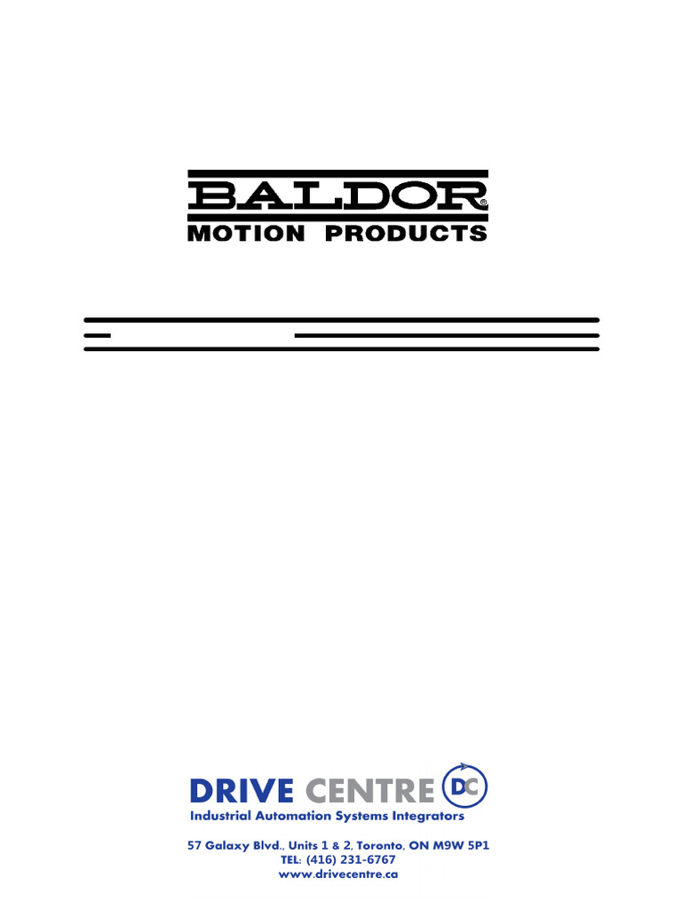 Baldor Nextmove BX II Manual | PDF | Analog To Digital Converter | Damping