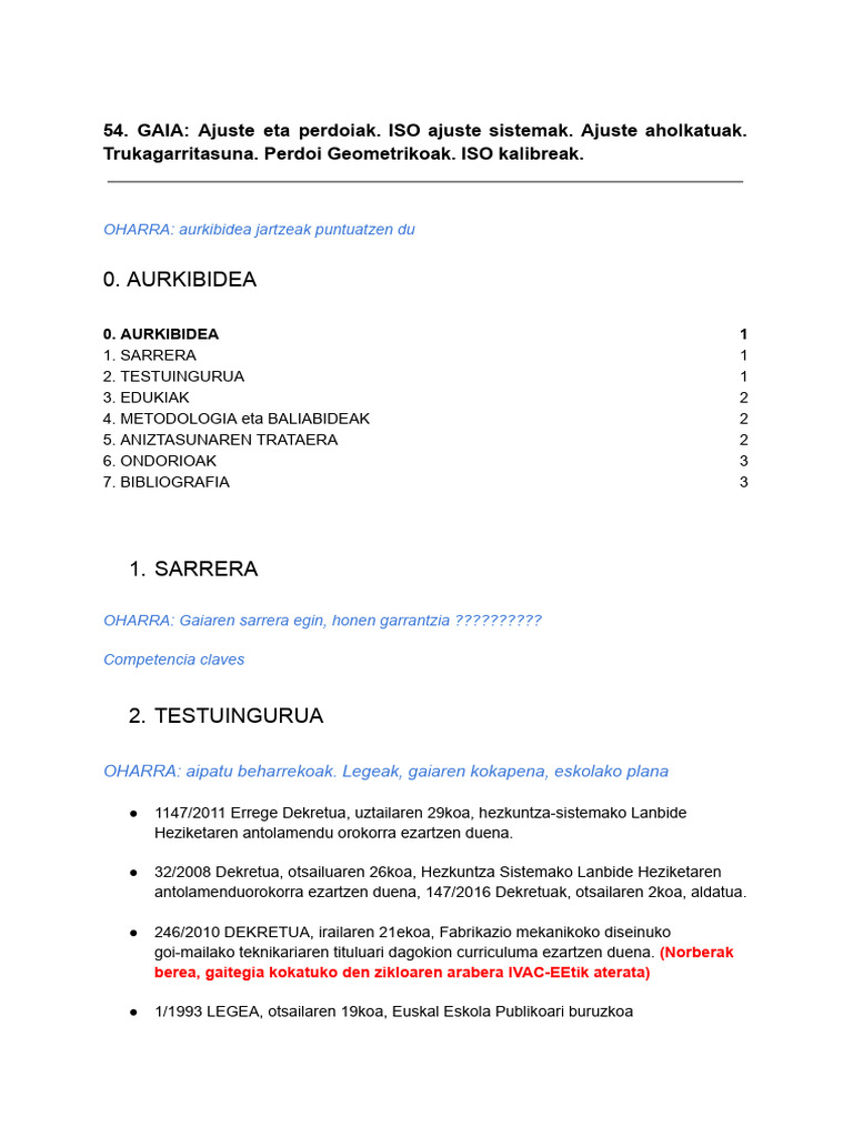 Oposaketak Azterketa Teorikoa Adibidea | PDF