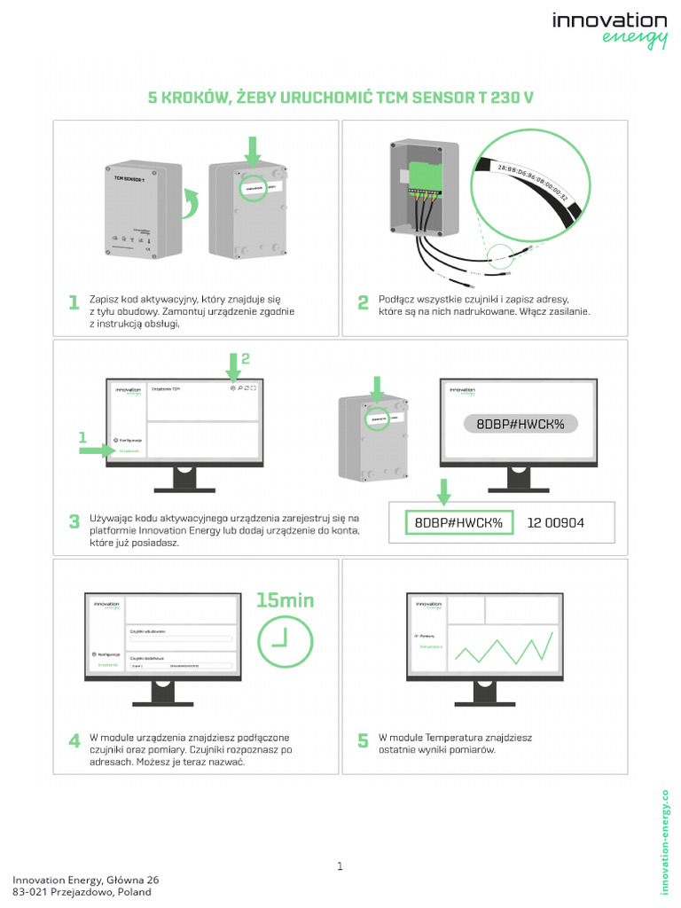 TCM Sensor T 230V Instrukcja Uruchomienia | PDF