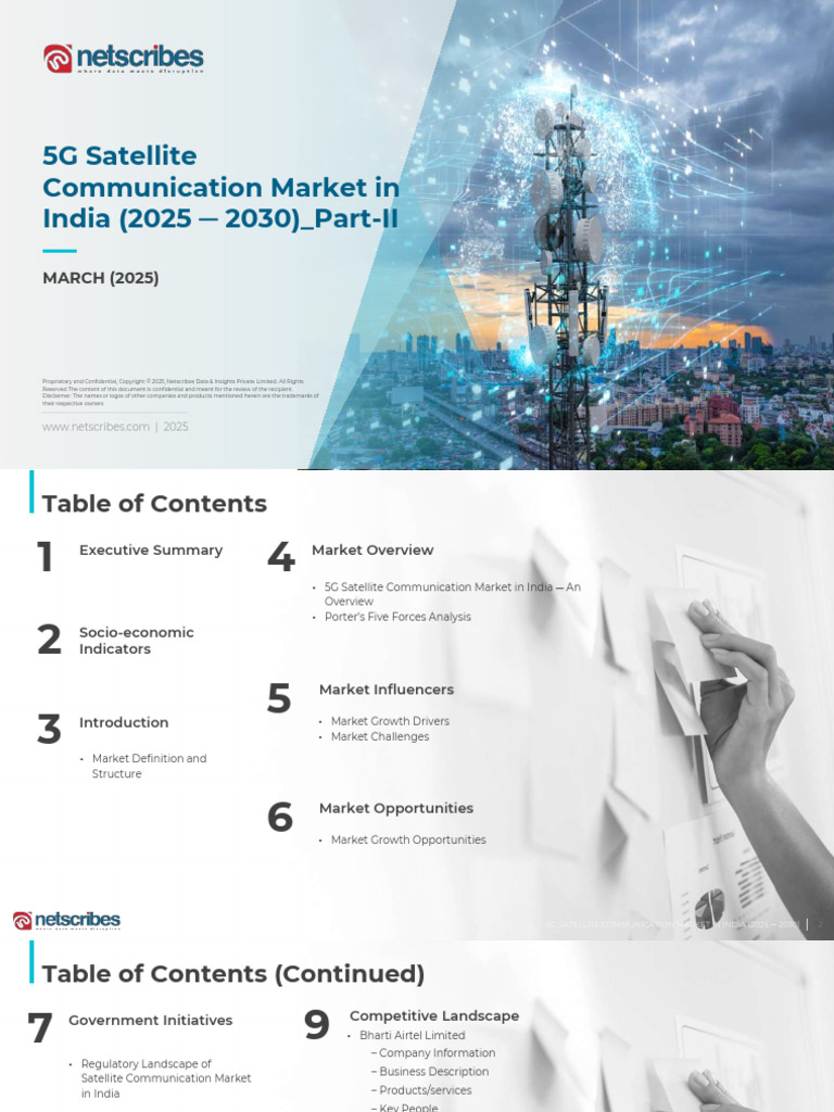 5G Satellite Communication Market in India 2025-2030 Part-II | PDF | Telecommunications