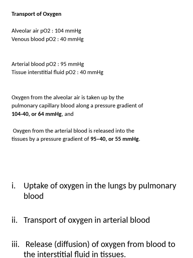 Oxygen Transport and Hemoglobin Dynamics | PDF | Hemoglobin | Blood
