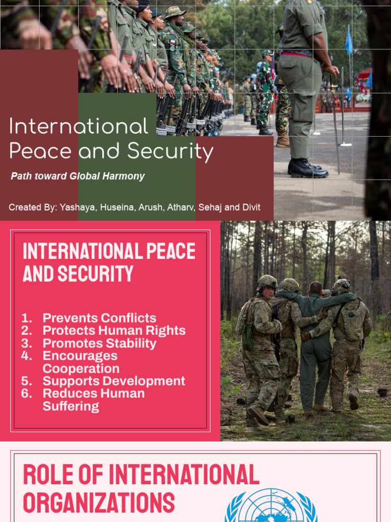 Importance of Global Peace and Security | PDF