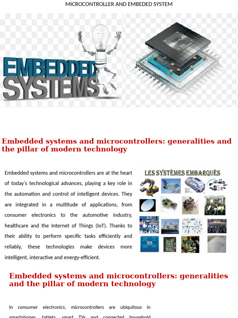 Microcontroleurs Et Systemes Embarques | PDF | Embedded System | Microcontroller