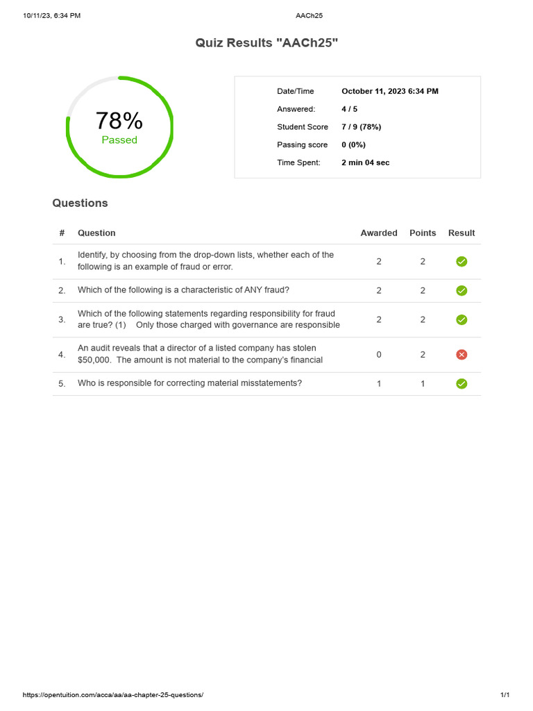 AA Chapter 25 Questions - Free ACCA & CIMA Online Courses From ...