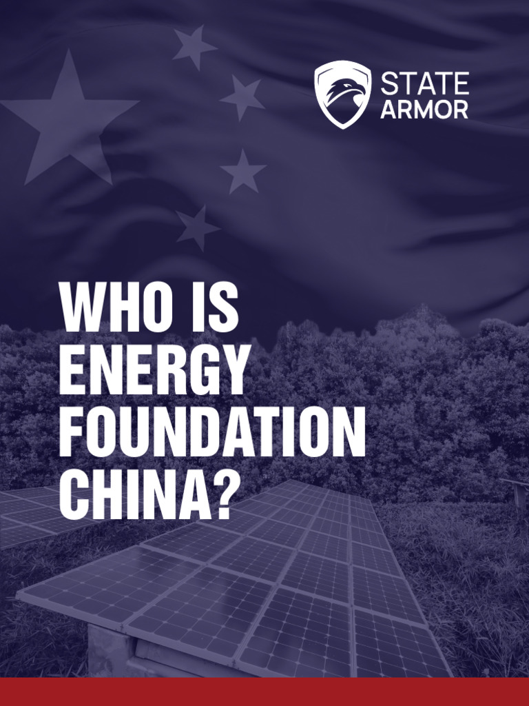 Energy Foundation China: A CCP Strategy | PDF | China | World Politics
