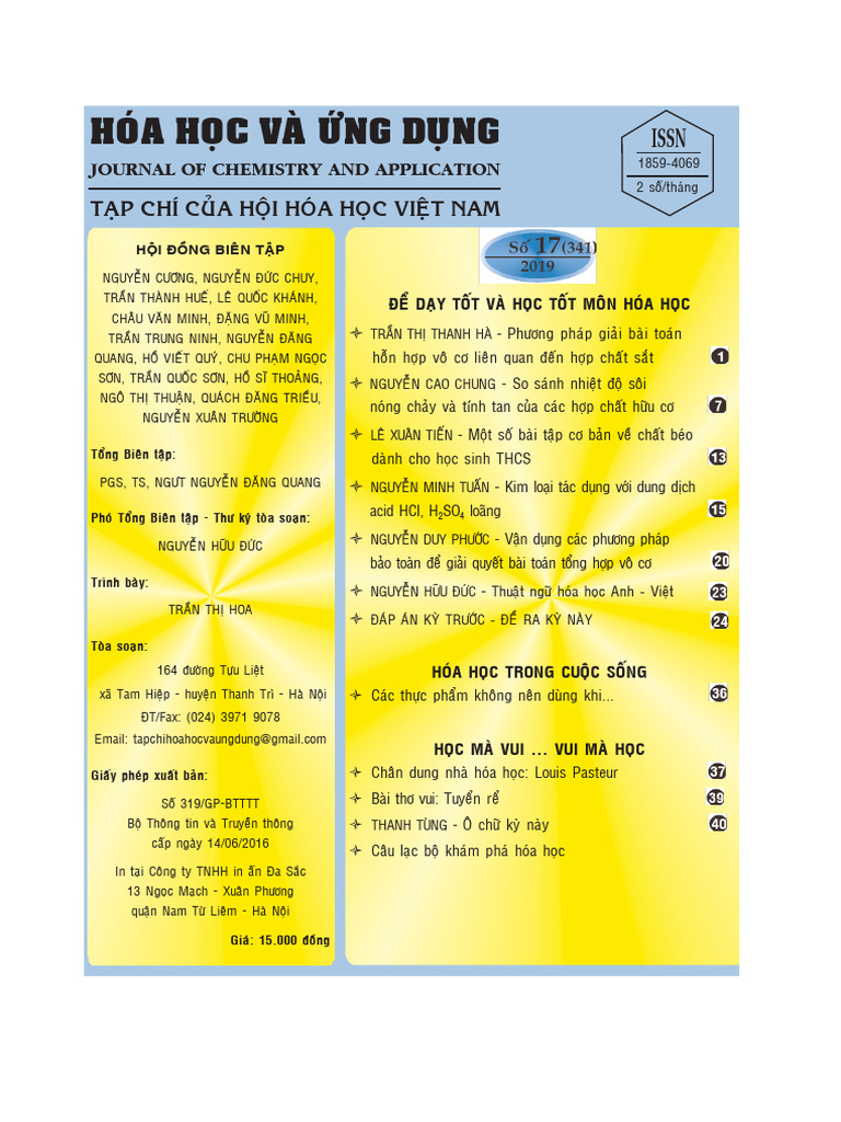 Tap Chi HH Va UD 17 (341) - 2019 | PDF