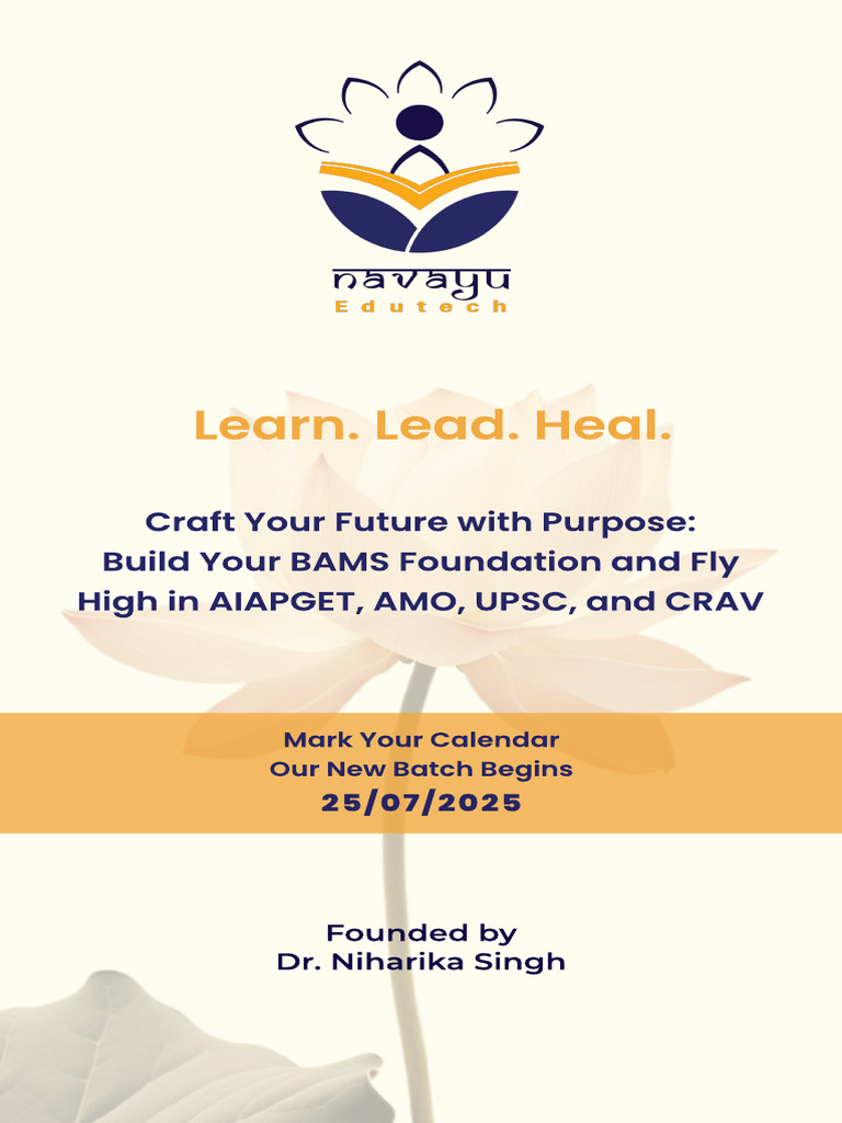 NavAyu Edutech Brochure 2025 | PDF | Ayurveda