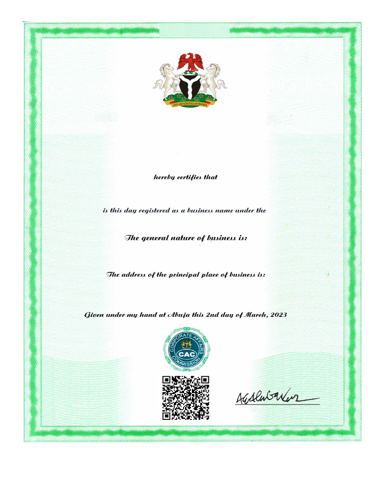 Certificate - Mohjams Integrated Services | PDF
